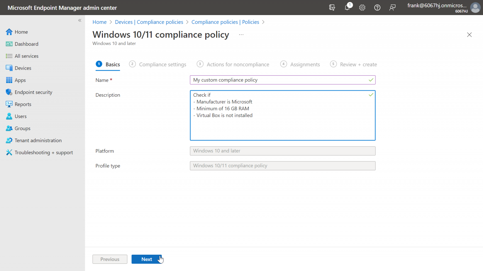 Use your own compliance policies for Intune - Digital Workplace by ...
